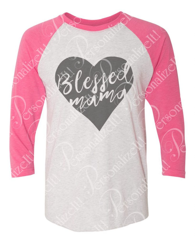 Unisex Vintage Print RAISING MY TRIBE Raglan Baseball TShirt Black ...